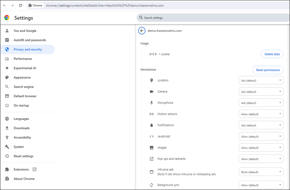Adjusting Sound Setting in Browser – Freestone Learner Support