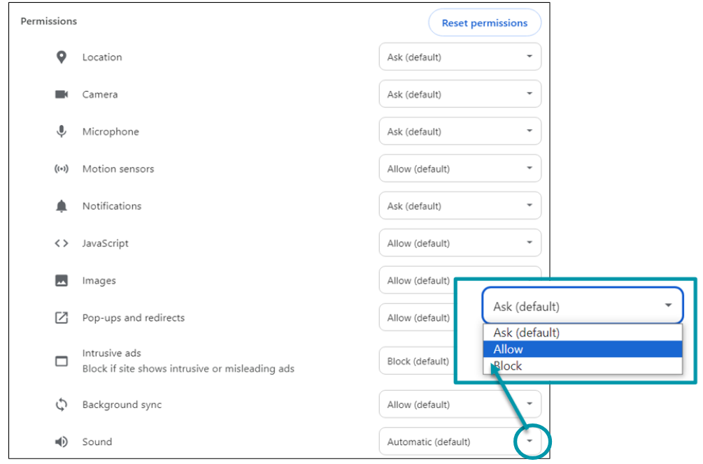 Adjusting Sound Setting in Browser – Freestone Learner Support